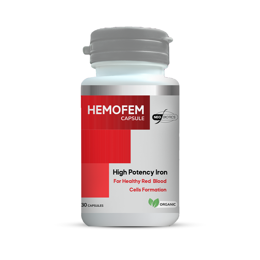 Hemofem Capsule | Iron Supplement with Vitamin B12 | Neobiotics ...